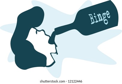 Binge Drinking Vector Stock Vector (Royalty Free) 12122446 | Shutterstock