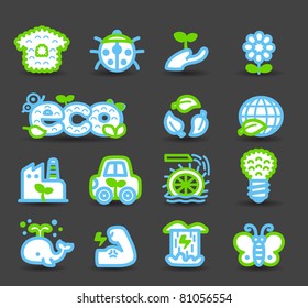 Bio Icons Stock Vector (Royalty Free) 81056542 | Shutterstock
