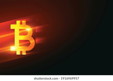 Bitcoin Digital Currency Symbol Design Glowing Stock Vector (Royalty Free) 1916969957 | Shutterstock