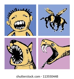 364 Dog Biting Hand Stock Vectors, Images & Vector Art | Shutterstock