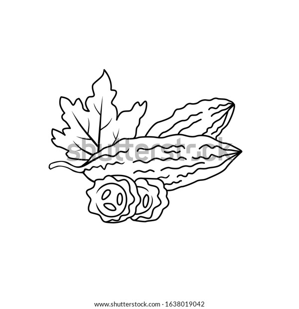 Bitter Foods Clipart Black And White