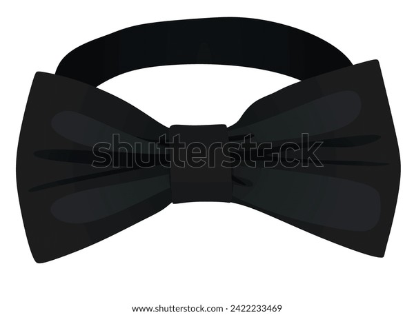 Black Bow Tie Vector Illustration Stock Vector (Royalty Free ...