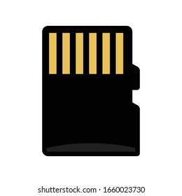 Black Colored Micro Sd Vector Stock Vector (Royalty Free) 1660023730 ...