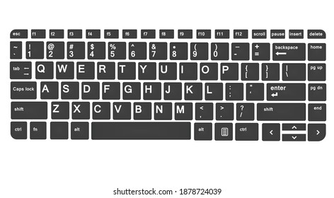 Black Computer Keyboard Vector Illustration Stock Vector (Royalty Free) 1878724039 | Shutterstock
