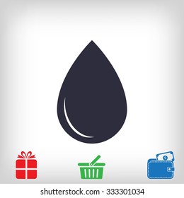 Black Drop Icon Stock Vector (Royalty Free) 333301034 | Shutterstock