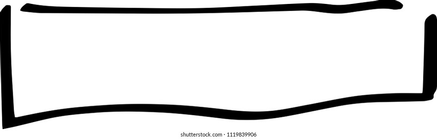 Black Handdrawn Rectangular Frame Stock Vector (Royalty Free ...