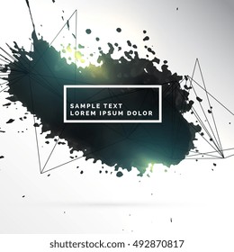 Black Ink Patch Abstract Background Stock Vector (Royalty Free ...