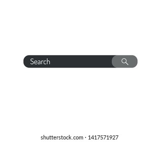 Black Search Engine On White Background Stock Vector (Royalty Free ...