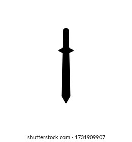 Sword Vector Illustration Icon Military Heraldry Stock Vector (Royalty ...