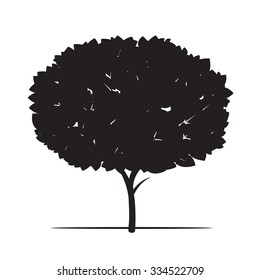 Faces Form Tree Black White Vector Stock Vector (Royalty Free ...