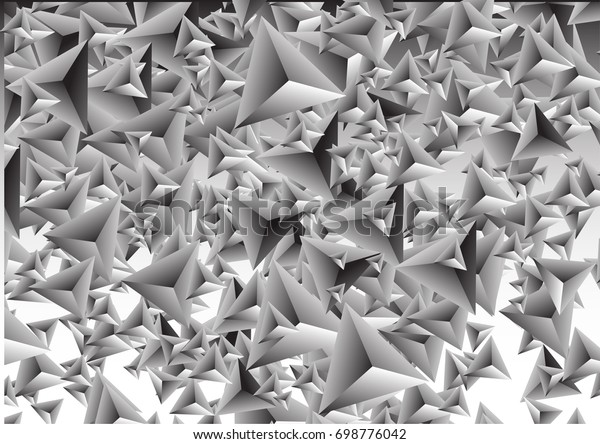 Black White Abstract Triangle Backgroundvector Illustration: เวกเตอร์ ...