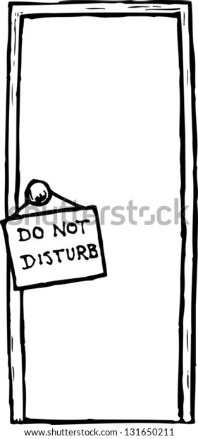 Black White Vector Illustration Do Not Stock Vector (Royalty Free ...