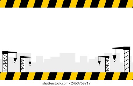 Blank Background Space Background Construction Theme Stock Vector ...