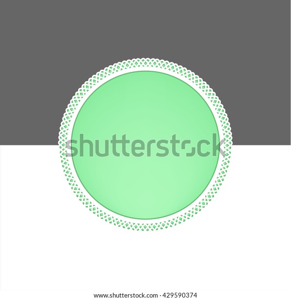 Blank Circle Label Design Vector Stock Vector (Royalty Free) 429590374 ...