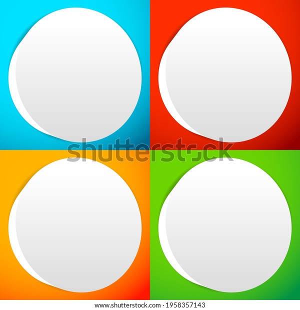 Blank Empty Circle Orb Sphere Button Stock Vector (Royalty Free ...