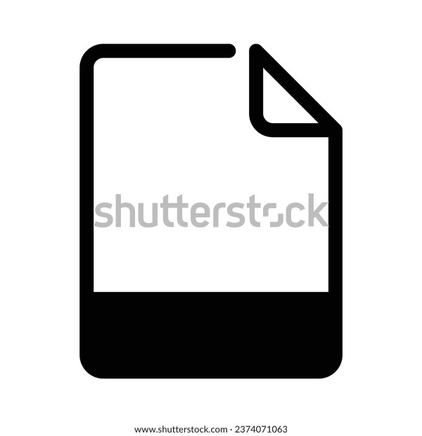Blank File Icon Vector File Format Stock Vector (Royalty Free) 2374071063 | Shutterstock