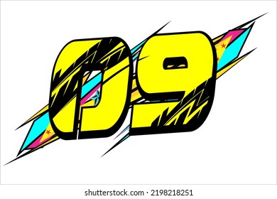 364 Racing Numbers 9 Stock Vectors, Images & Vector Art | Shutterstock