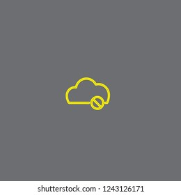 Block Cloud Vector Icon Stock Vector (Royalty Free) 1243126171 ...