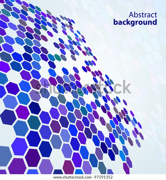 Blue Abstract Digital Background Vector Illustration Stock Vector ...