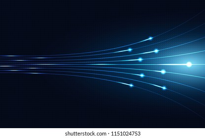 Blue Abstract Technology Background Digital Concept Stock Vector ...