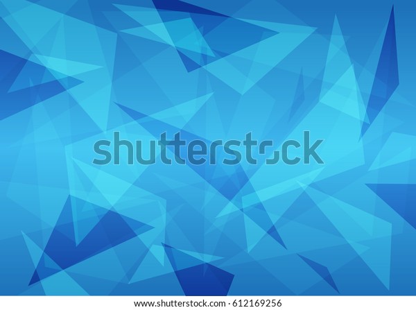 Blue Abstract Triangle Vector Background Stock Vector (Royalty Free ...