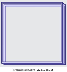 Blue Border Frame Eps Vector Isolated Stock Vector (Royalty Free ...