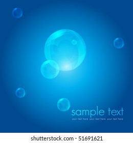 Blue Bubbles Vector Background Stock Vector (Royalty Free) 51691621 ...