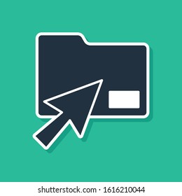 Black Cursor Click Document Folder Icon Stock Vector (Royalty Free) 1610457637 | Shutterstock