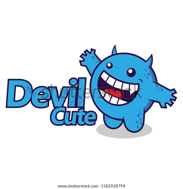 Blue Devil Logo Icon Vector Stock Vector (Royalty Free) 1582928794 ...