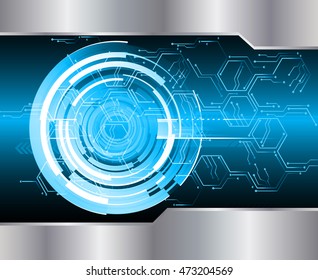 Abstract Technology Background Concept Circle Circuit Stock Vector (Royalty Free) 666854839 ...
