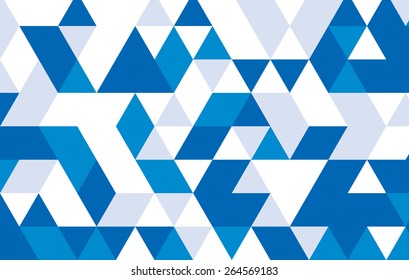 Blue Geometric Pattern Template Designvector Illustrator Stock Vector (Royalty Free) 264569183 ...