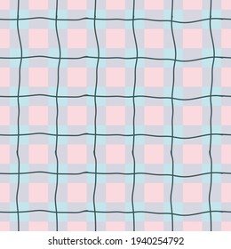 Blue Pink Checkered Background Gingham Check Stock Vector (Royalty Free ...