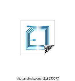 Blue Scan Qr Code Stock Vector (Royalty Free) 219533077 | Shutterstock