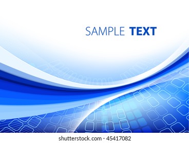 Blue Technical Background Vector Stock Vector (Royalty Free) 45417082 ...