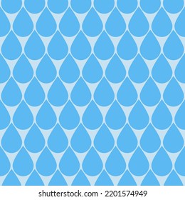 Blue Water Drop Seamless Pattern Large Stock Illustration 2237571227 ...
