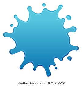 Blue Water Splash Shape Vector Illustration Stock Vector (Royalty Free ...