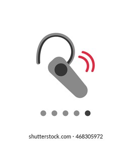 Bluetooth Headset Stock Vector (Royalty Free) 453500965 | Shutterstock