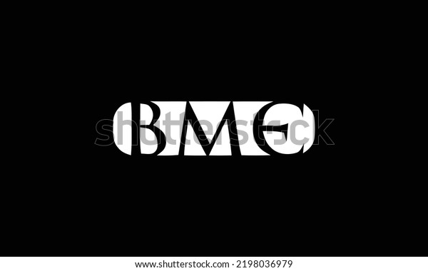 Bme Letter Initial Logo Design Template Stock Vector (Royalty Free ...