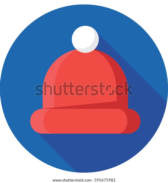 Bobble Hat Vector Icon Stock Vector (Royalty Free) 595675982 | Shutterstock
