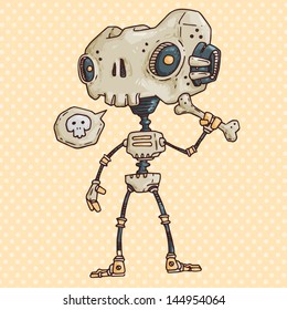 Bone Robot Stock Vector (Royalty Free) 144954064 | Shutterstock