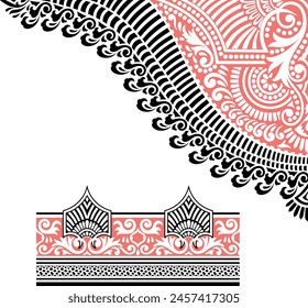 Colorful Vector Hamsa Hand Design Black Stock Vector (Royalty Free ...