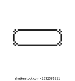 Border Frame Rectangle Pixel Art Stock Vector (Royalty Free) 2532597183 ...