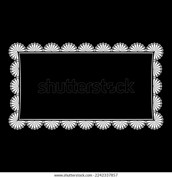 Border Frame Rectangular Modern Creative Illustration Stock Vector ...