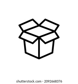 Box Line Icon High Quality Outline Stock Vector (Royalty Free ...