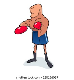 Retro Cartoon Male Boxer Handle Bar Stock Vector (Royalty Free ...