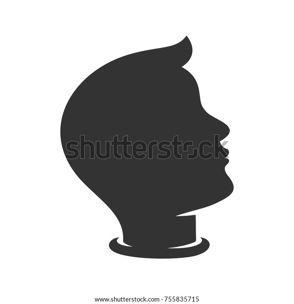 Boy Head Vector Logo Stock Vector (Royalty Free) 755835715 | Shutterstock