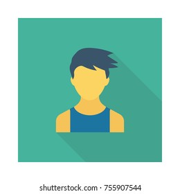 Boy Square Flat Stock Vector (Royalty Free) 755907544 | Shutterstock