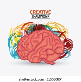 Brain Creative Teamwork Concept Stock Vector (Royalty Free) 515050729 ...
