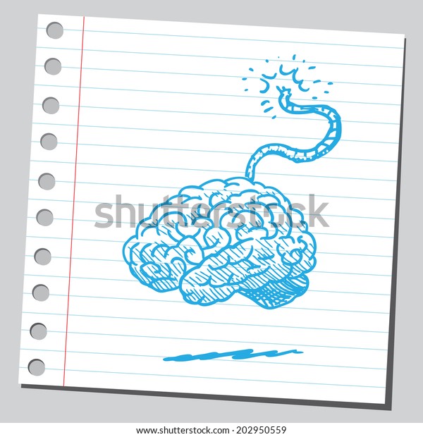 Brain Fuse Stock Vector (Royalty Free) 202950559 | Shutterstock