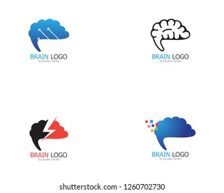 Brain Icon Logo Design Vector Illustration Stock Vector (Royalty Free ...